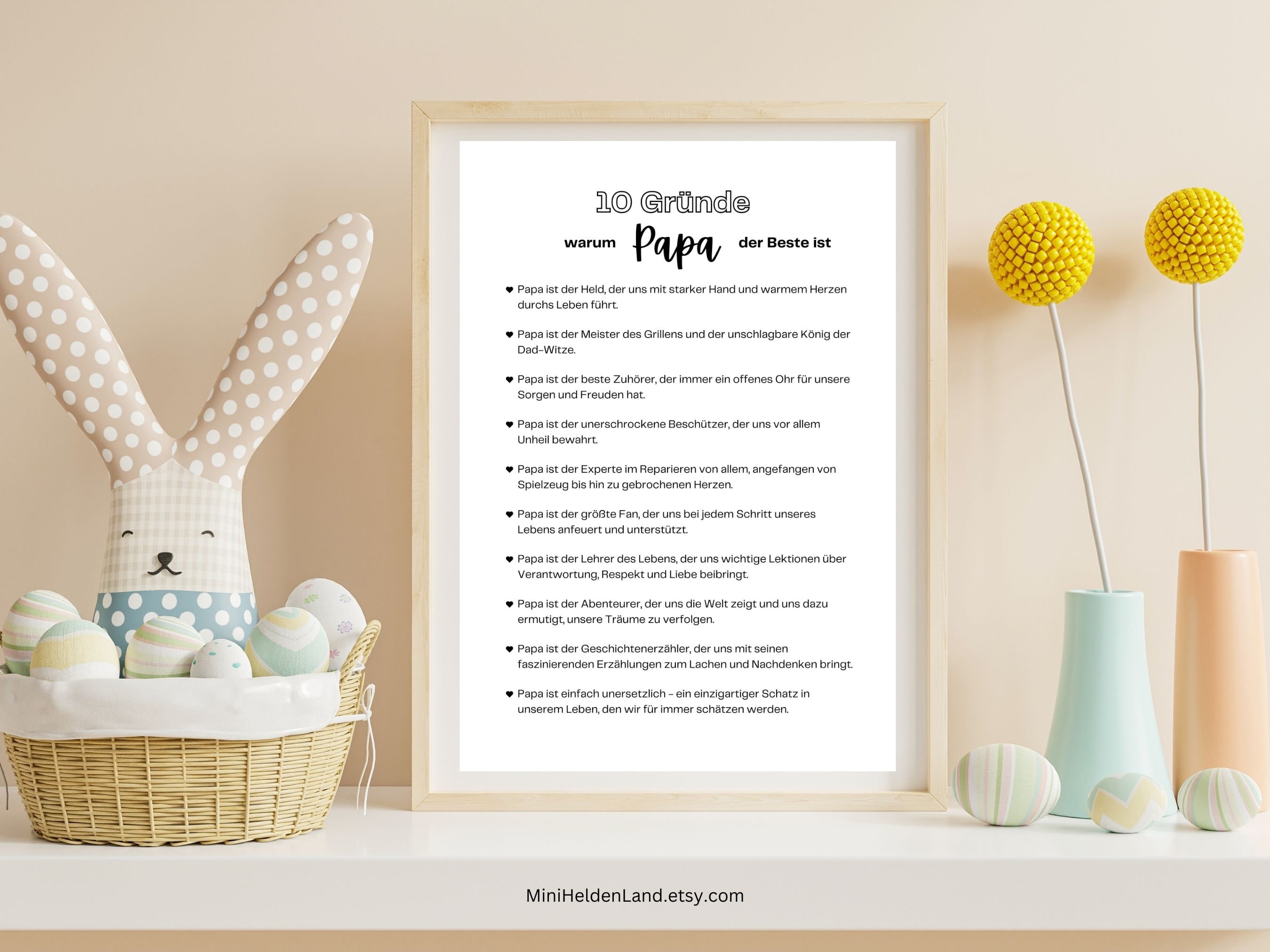 10 Reasons Why Dad is the Best Instant Download A4 & A3 Father's Day ...