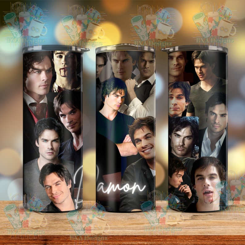 Damon PNG for Sublimation PNG Skinny Tumbler - Etsy