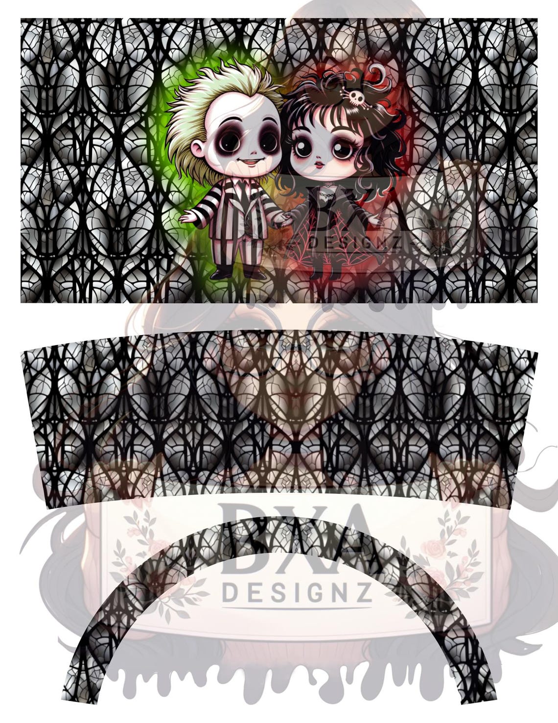 Chibi Lydia & BJ 40oz Tumbler Sublimation Design (digital Download) - Etsy