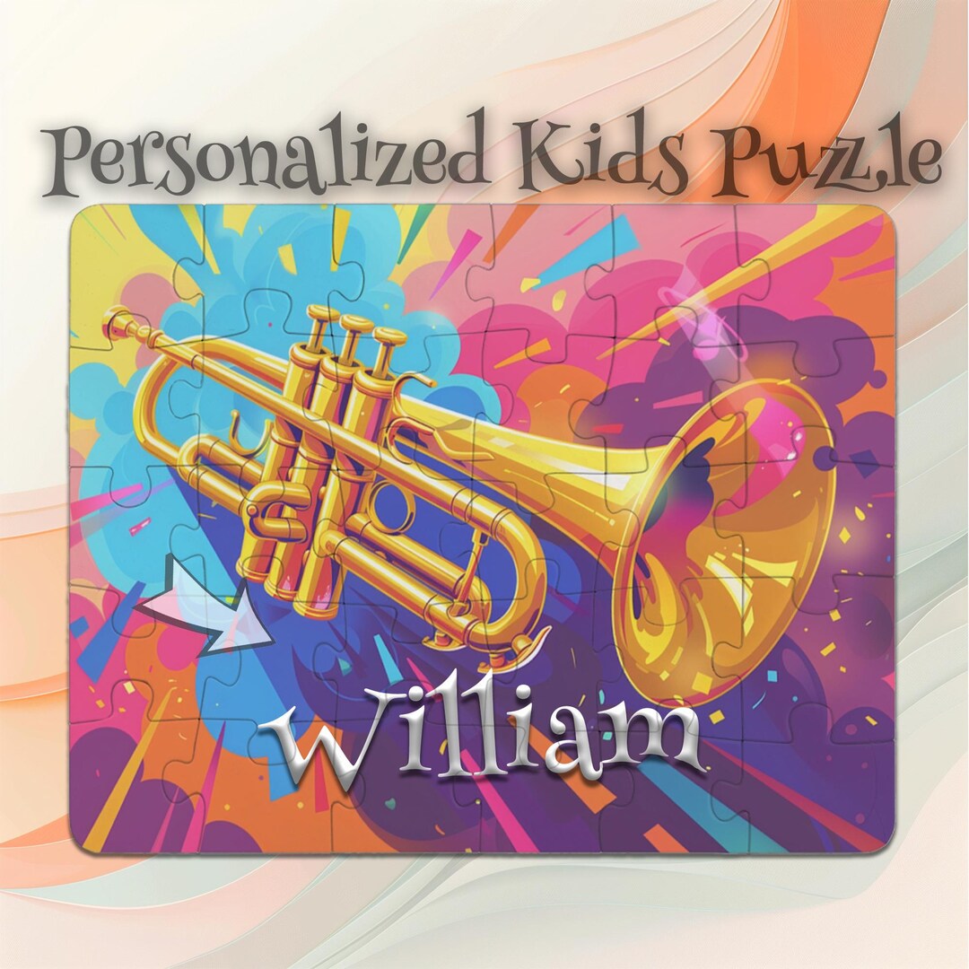 Personalized Trumpet Puzzle for Kids – Problem-solving Puzzle ...