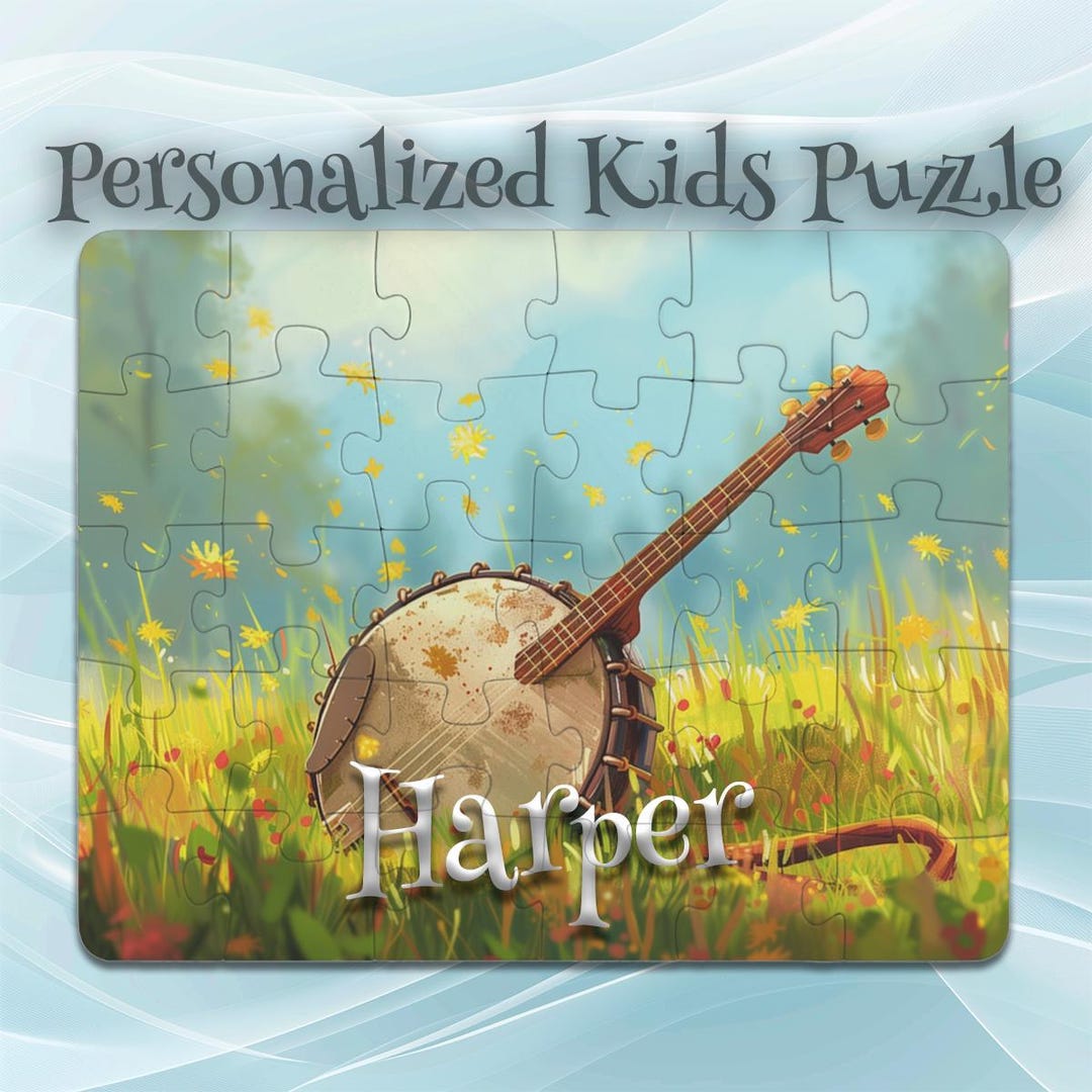 Personalized Banjo Puzzle for Kids Imagination Toy Learning Gift ...