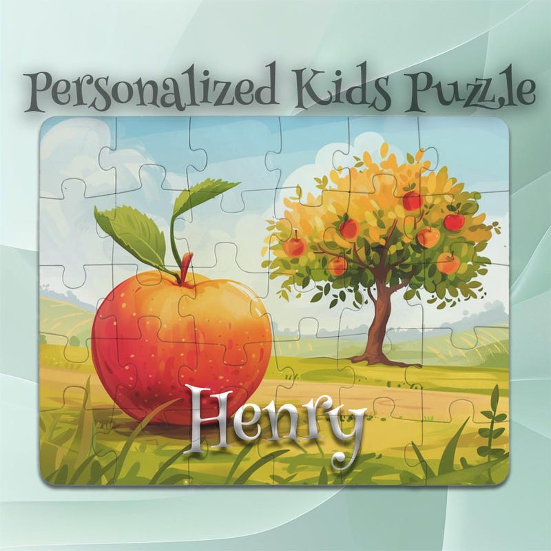 Apple Puzzle - Etsy