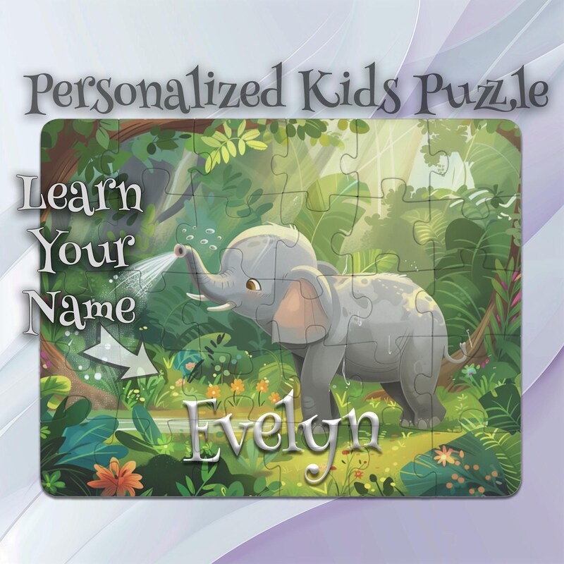 Elephant Puzzle - Etsy