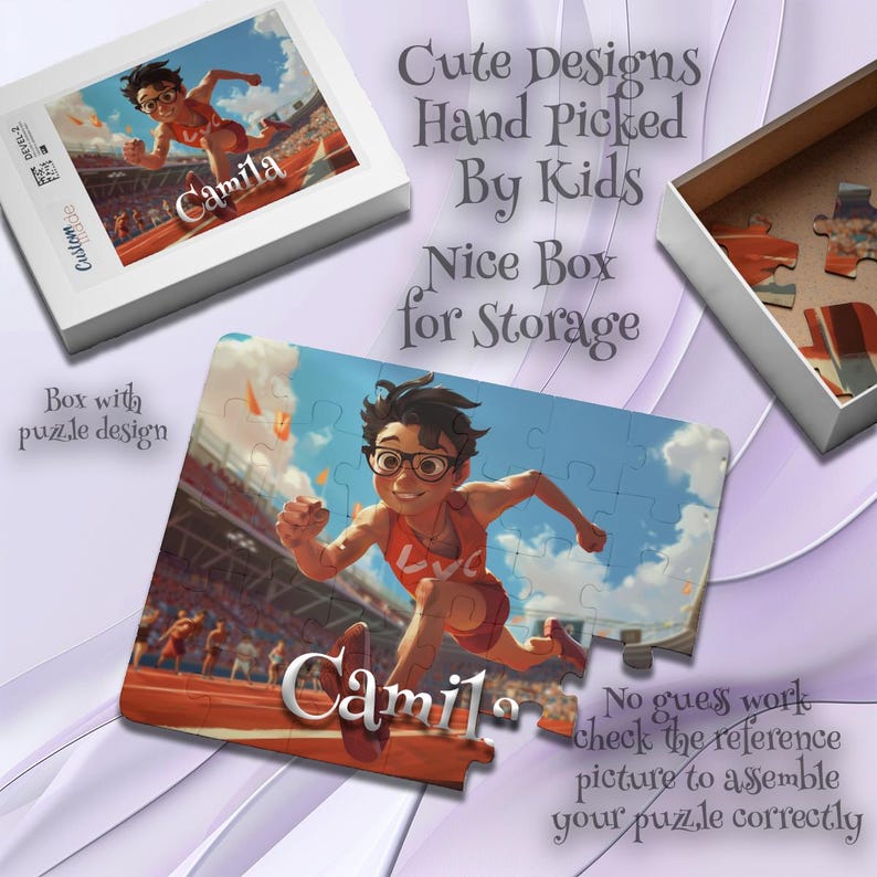 Personalized Runner Puzzle for Kids – Inspires Imagination – Cognitive ...