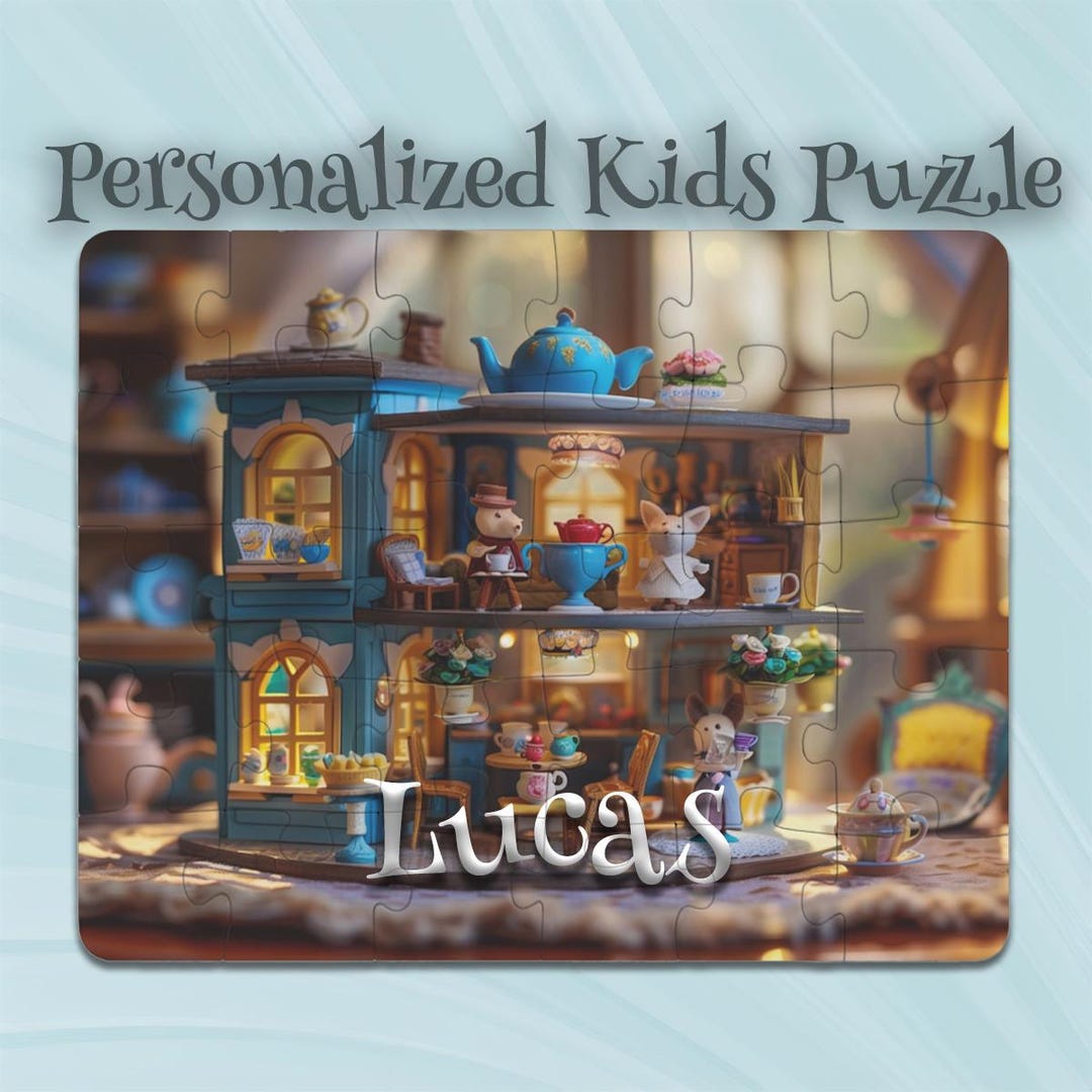 Personalized Doll House Puzzle for Kids Toddler Toy Cognitive Game Kids ...