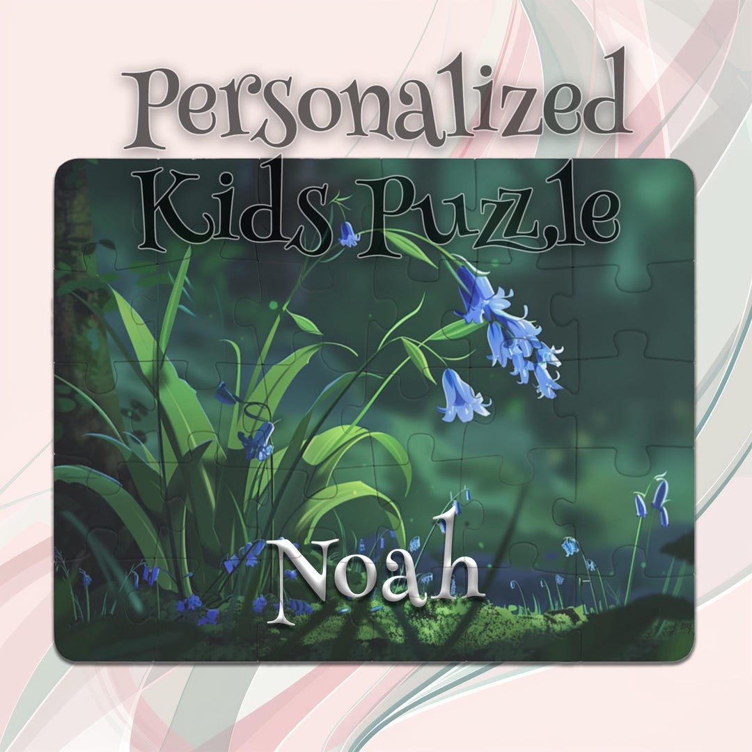Personalized Bluebell Puzzle for Kids – Learning Made Fun – Perfect ...