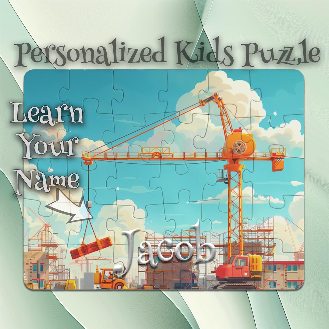 Personalized Crane Puzzle for Kids – Perfect Kids Gift – Cognitive Game ...