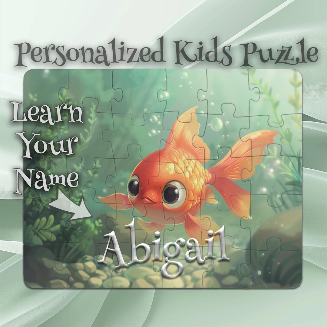Personalized Goldfish Puzzle for Kids – Developmental Gift – Inspires ...
