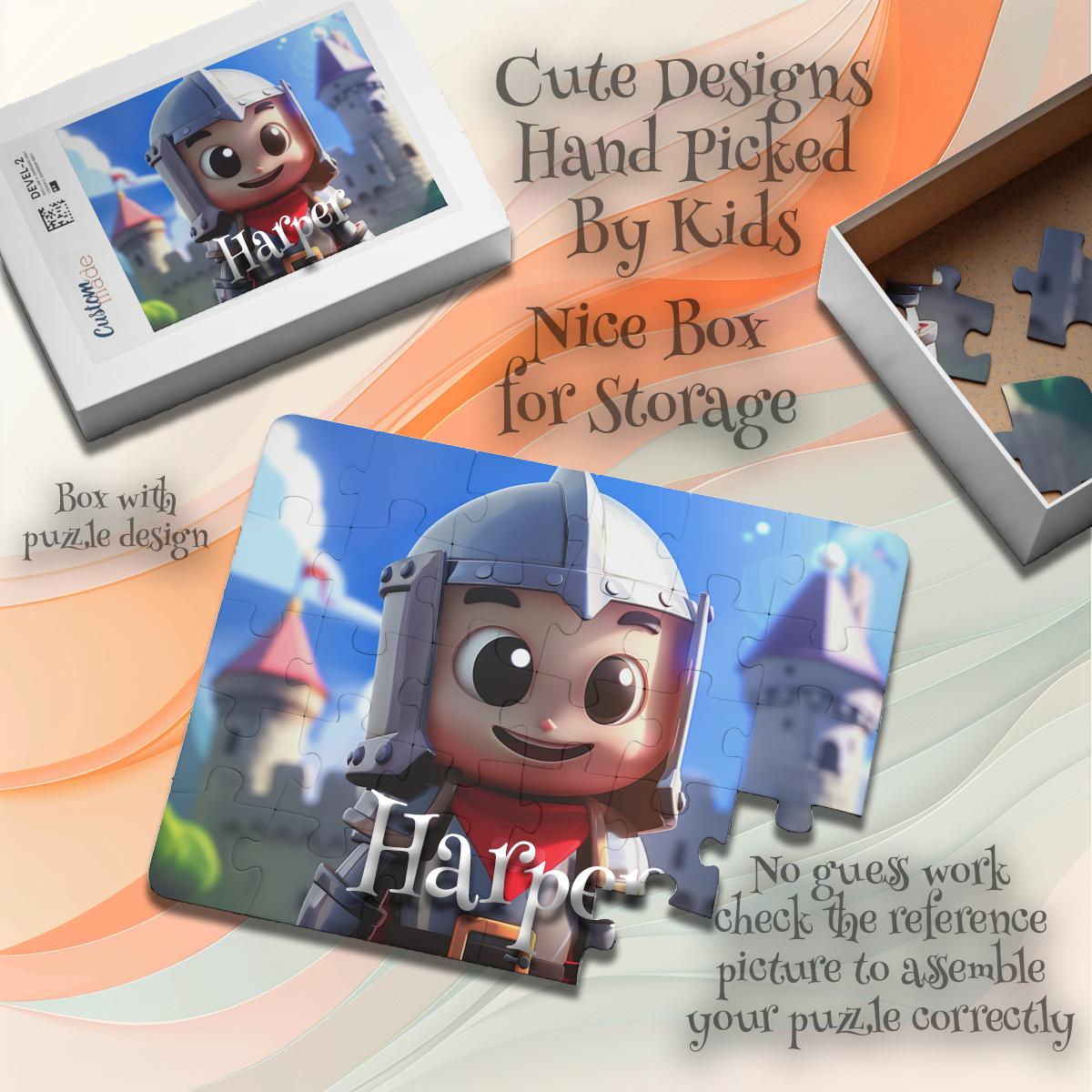Personalized Knight Puzzle for Kids – Ideal Gift for Boys & Girls ...