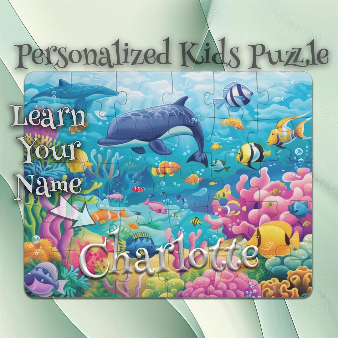 Personalized Great Barrier Reef Puzzle for Kids – Easy-grip Large ...