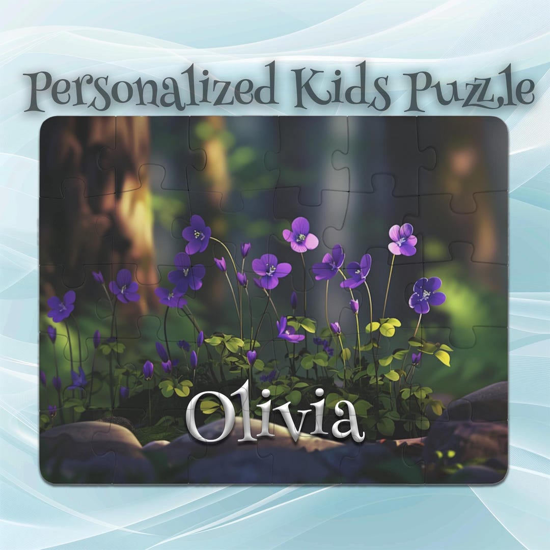 Personalized Violet Puzzle for Kids – Grandchild Gift Idea ...