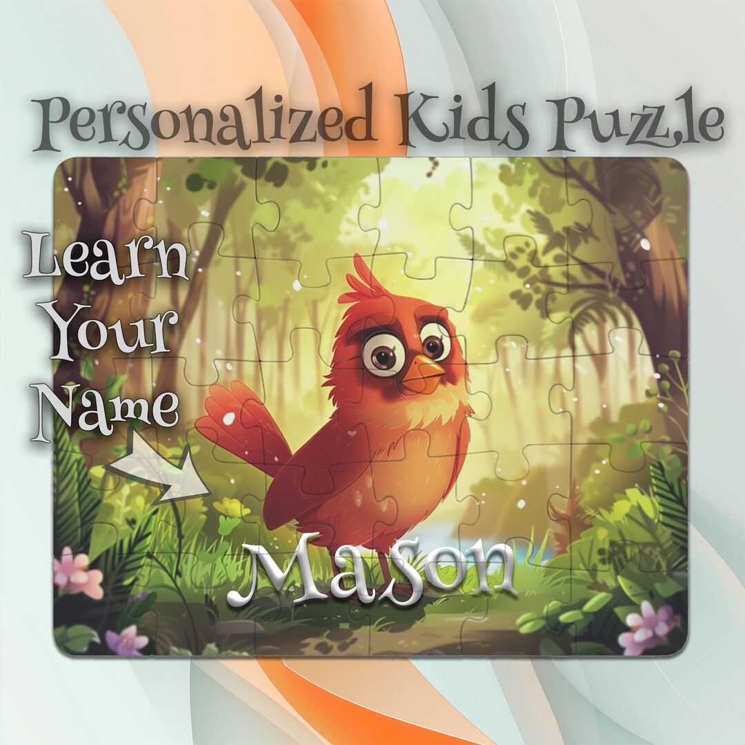 Personalized Cardinal Puzzle for Kids – Ideal Gift for Boys & Girls ...