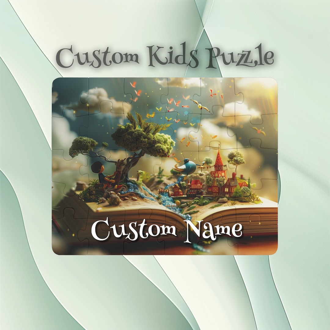 Personalized Storybook Puzzle for Kids Large Pieces Educational Jigsaw ...