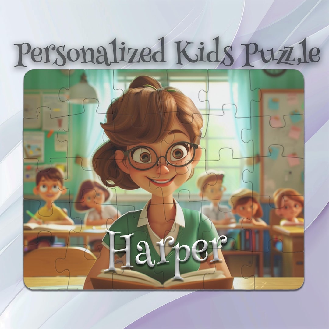 Personalized Teacher Puzzle for Kids – Personalized Keepsake Puzzle ...