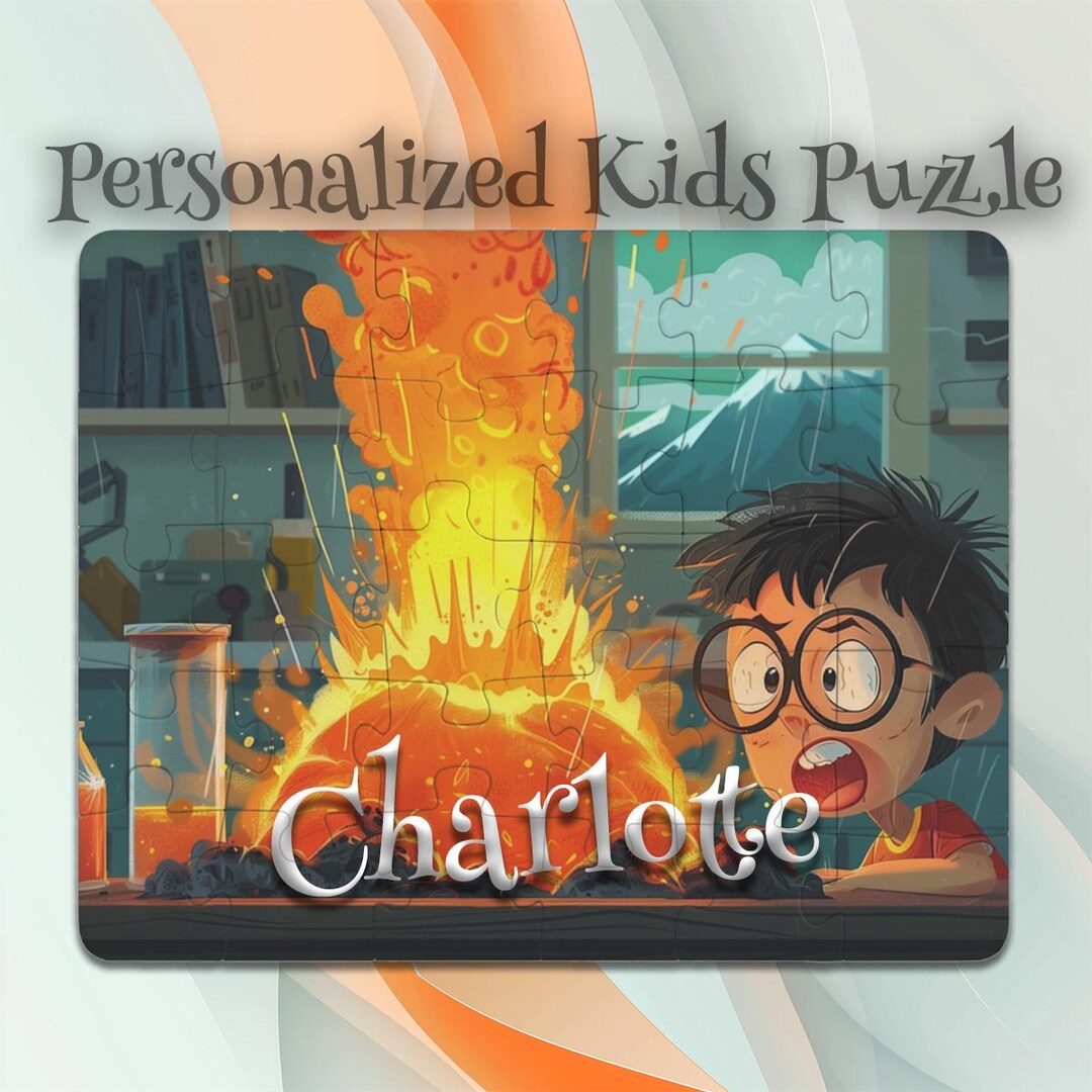 Personalized Volcano Puzzle for Kids Imagination Toy Cognitive Game ...