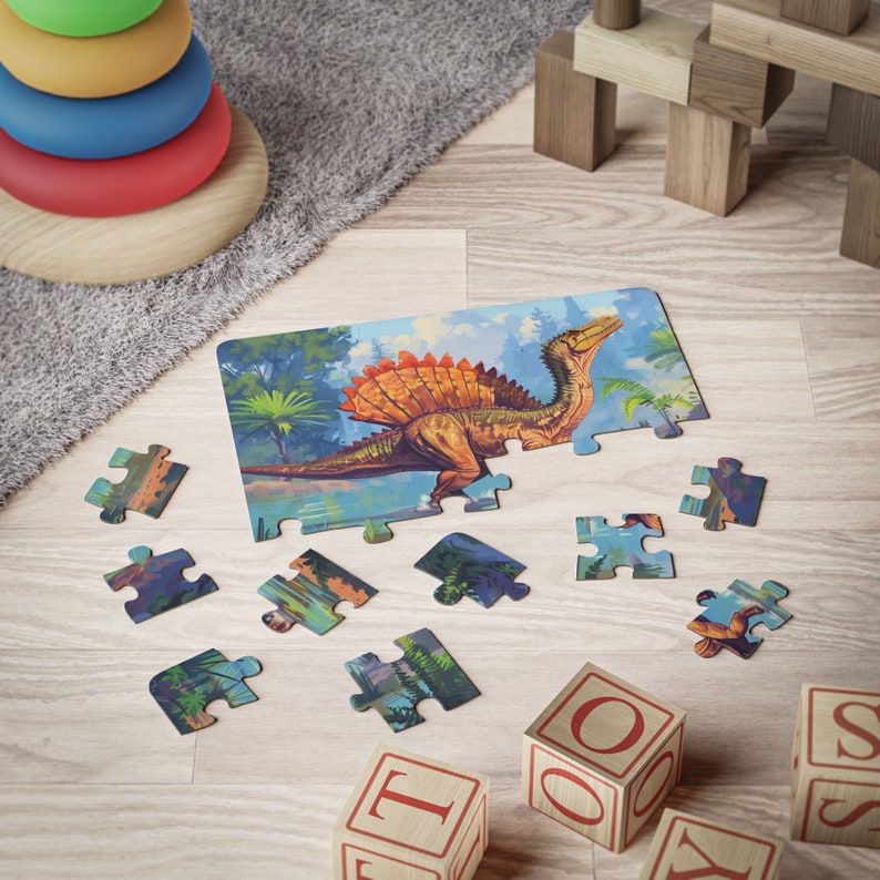 Spinosaurus Dinosaur Puzzle for Kids Large Pieces Educational Jigsaw ...