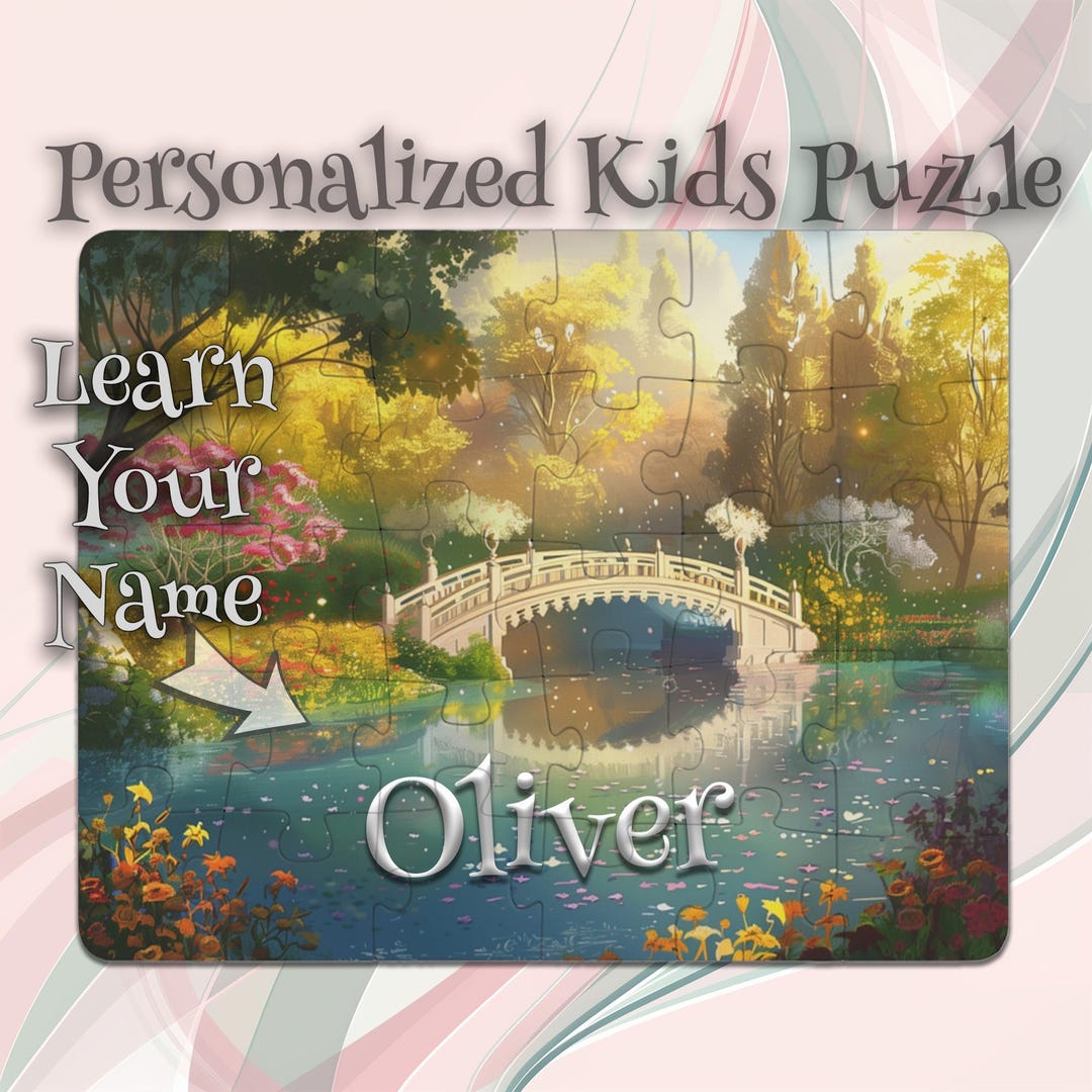 Personalized Bridge Puzzle for Kids – Toddler-friendly Toy – Custom ...