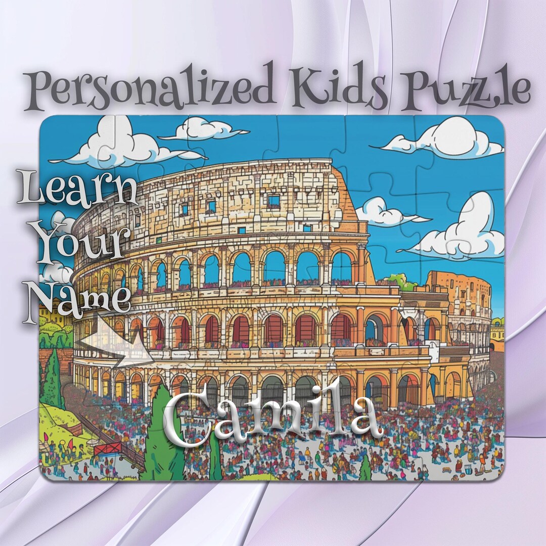 Personalized Colosseum Puzzle for Kids – STEM Learning Puzzle ...