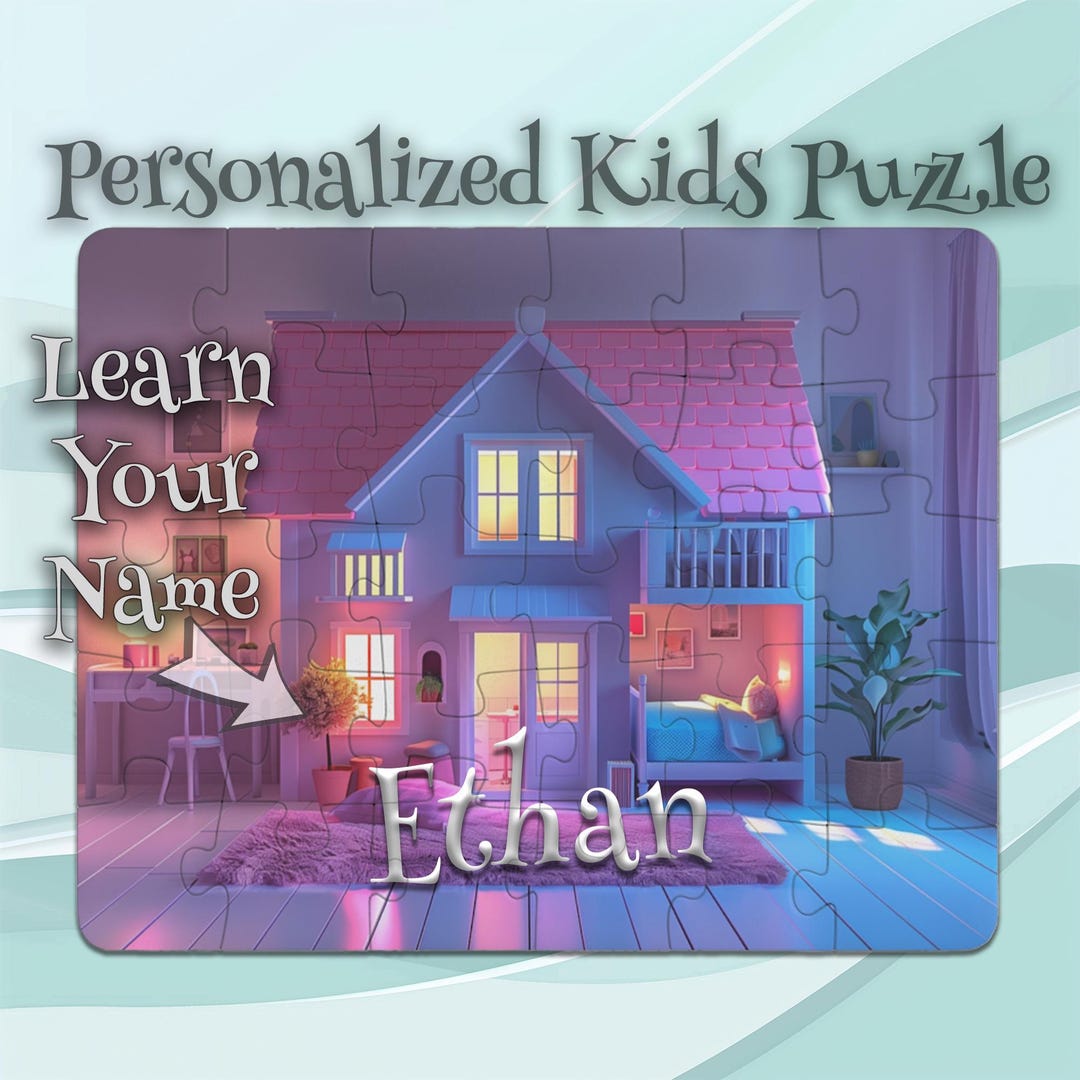 Personalized Doll House Puzzle for Kids – Developmental Gift ...