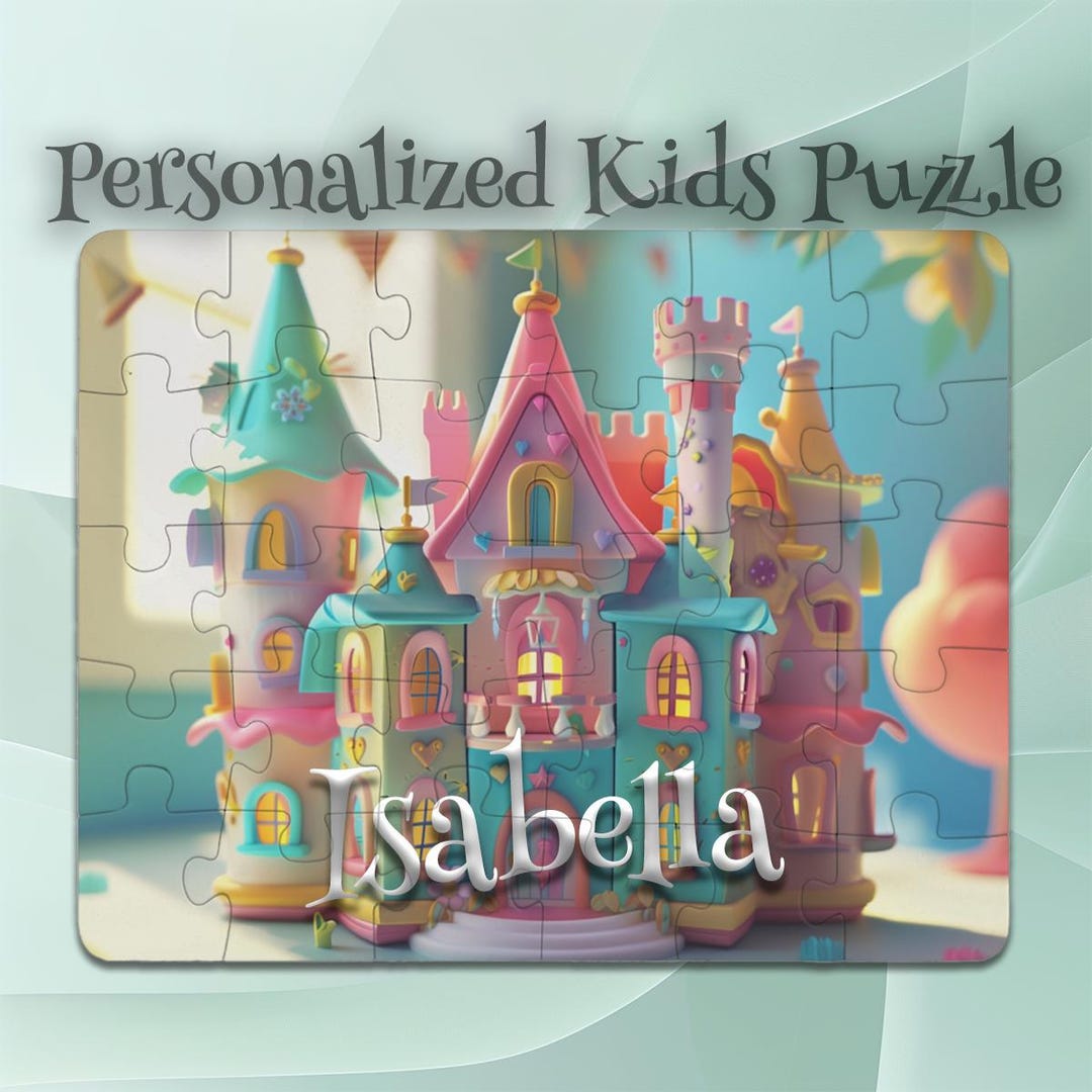 Personalized Doll House Puzzle for Kids Kids Gift Preschool Play ...