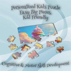 Personalized Ice Cream Cone Puzzle for Kids – Perfect Kids Gift ...