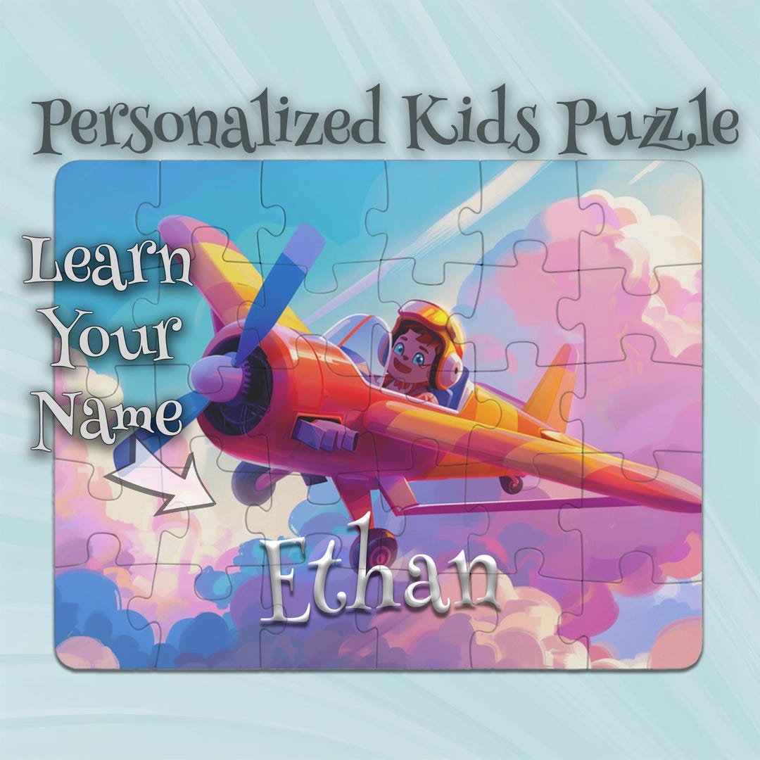 Personalized Pilot Puzzle for Kids – Personalized Keepsake Puzzle ...