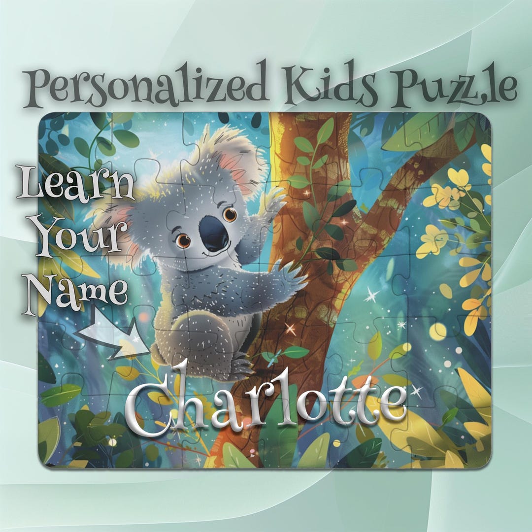 Personalized Koala Puzzle for Kids – Ideal Gift for Boys & Girls ...
