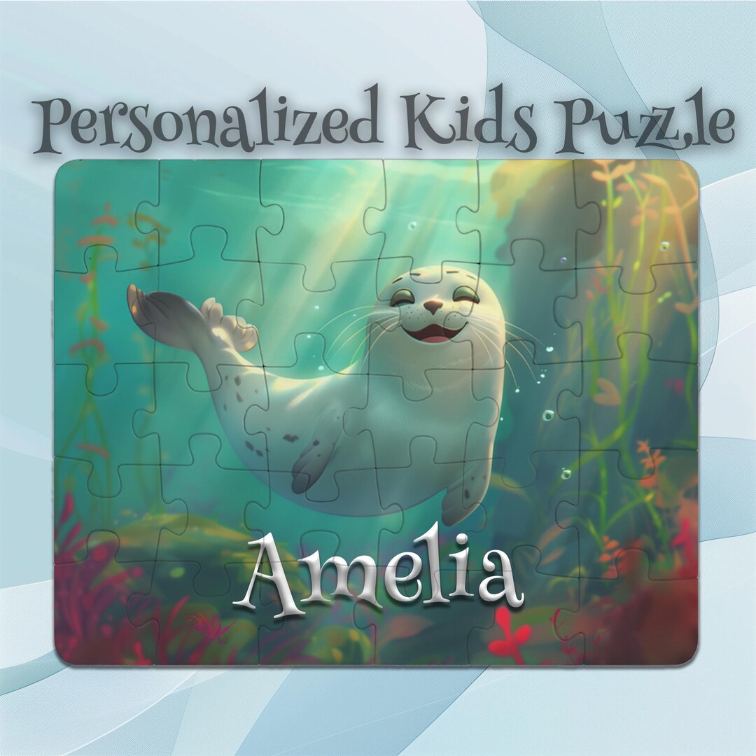 Personalized Seal Puzzle for Kids – Grandchild Gift Idea – Perfect Kids ...