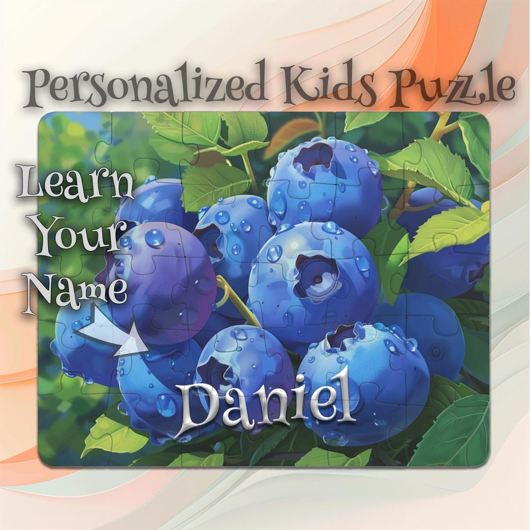 Personalized Blueberry Puzzle for Kids – Problem-solving Puzzle – Early ...