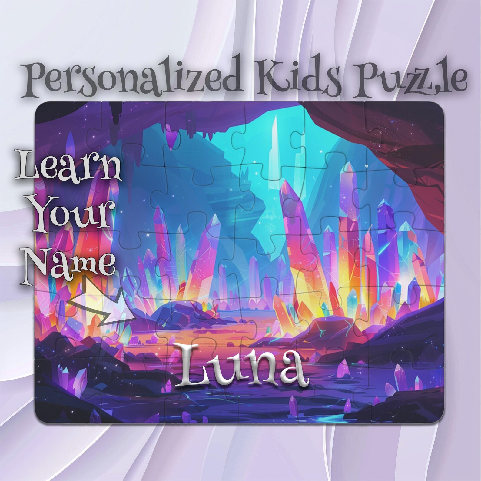 Personalized Crystal Caves Puzzle for Kids – Ideal Gift for Boys ...