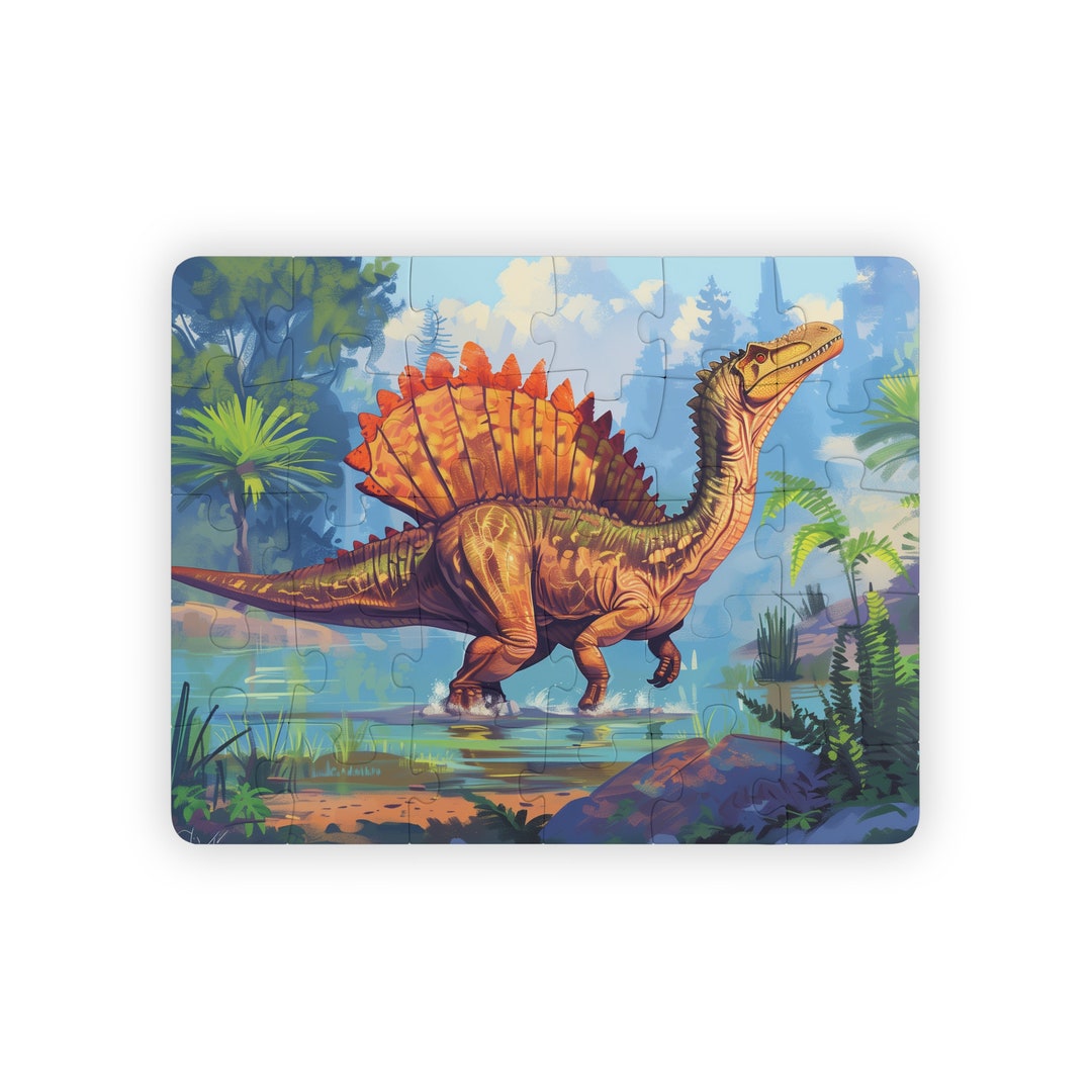 Spinosaurus Dinosaur Puzzle for Kids Large Pieces Educational Jigsaw ...
