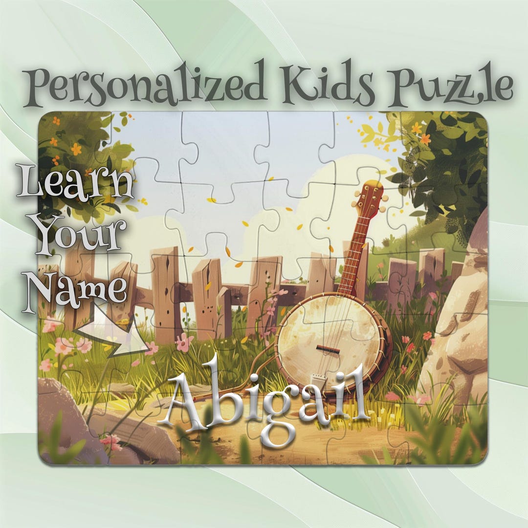 Personalized Banjo Puzzle for Kids – Perfect Kids Gift – Inspires ...