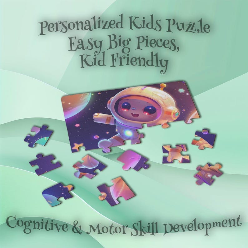 Personalized Astronaut Puzzle for Kids – STEM Learning Puzzle ...