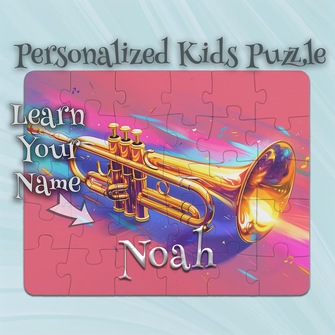 Personalized Trumpet Puzzle for Kids – Cognitive Game – Inspires ...