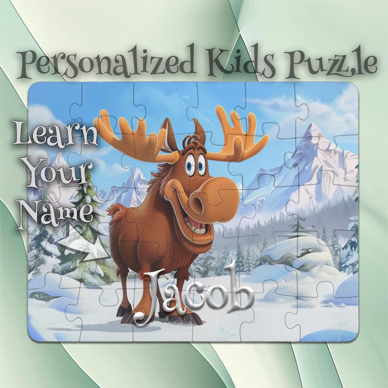 Moose Puzzle - Etsy