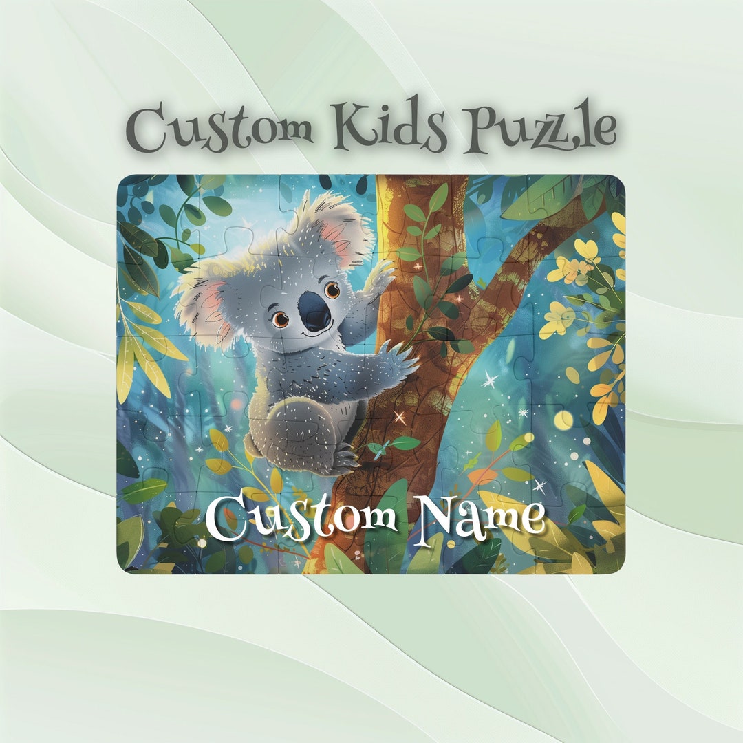 Custom Koala Animal Puzzle for Kids Large Pieces Educational Jigsaw ...
