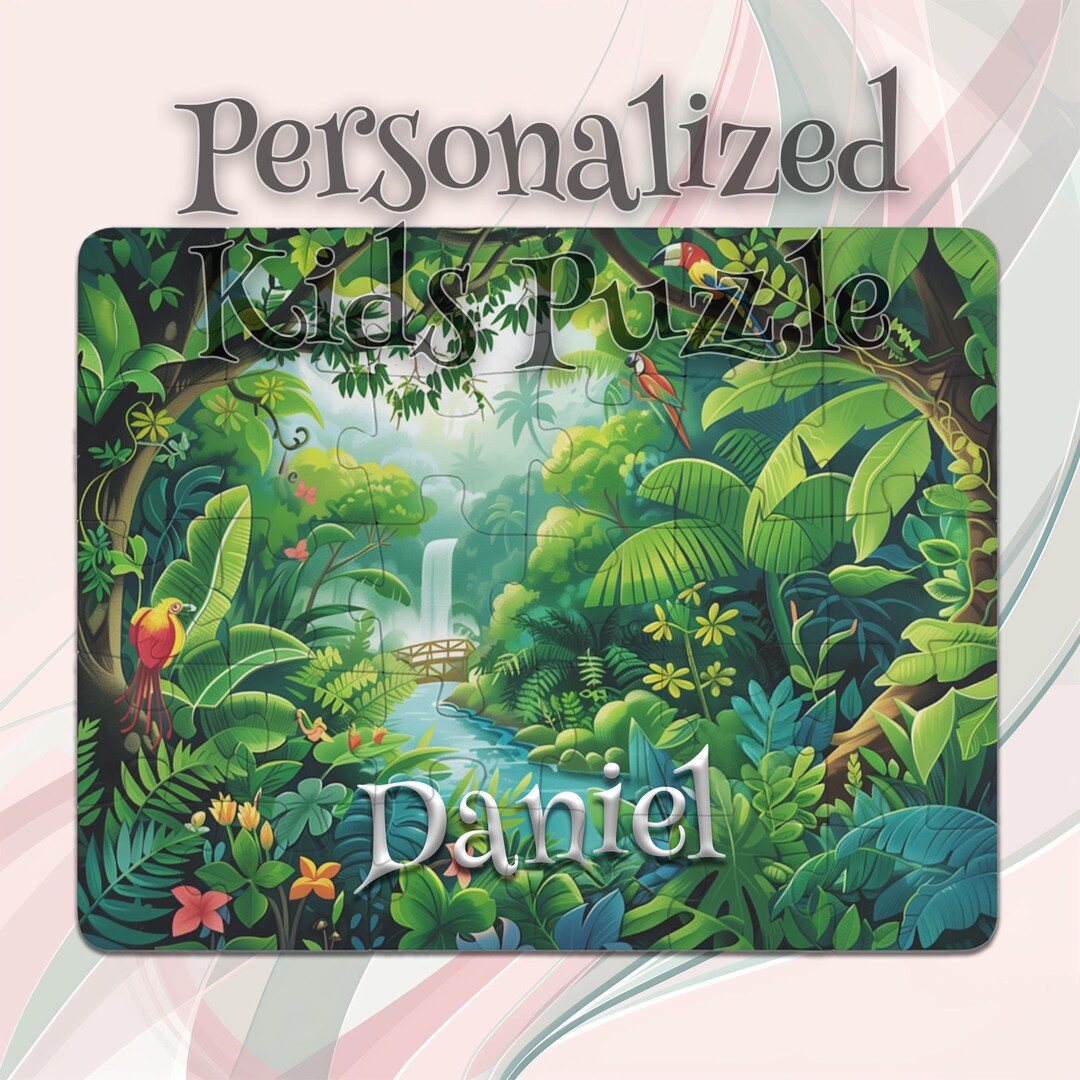 Personalized Amazon Rainforest Puzzle for Kids – Developmental Gift ...