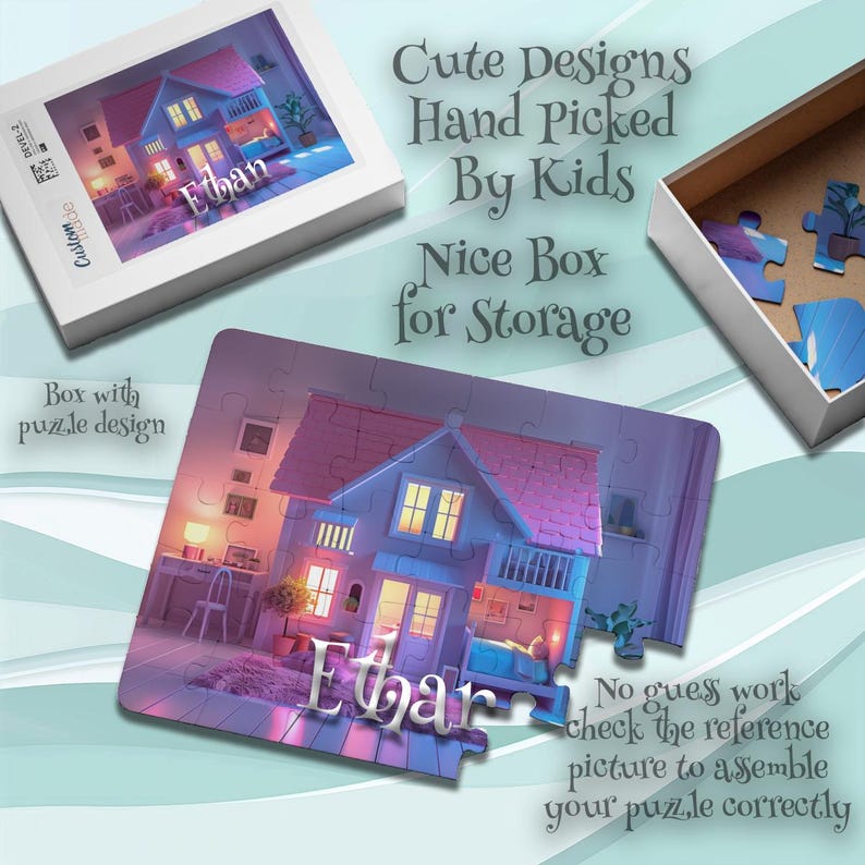 Personalized Doll House Puzzle for Kids – Personalized Keepsake Puzzle ...