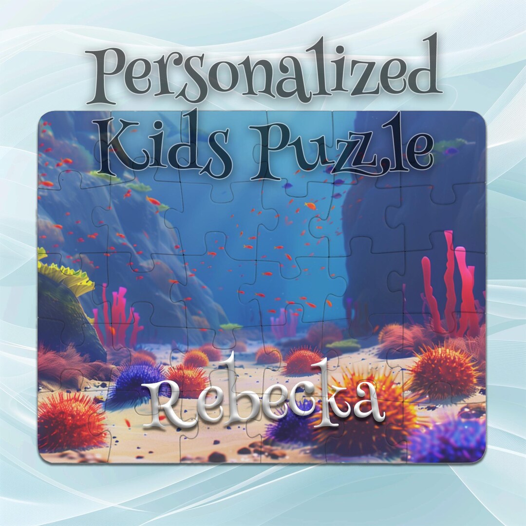 Personalized Sea Urchins Puzzle for Kids – Toddler-friendly Toy ...