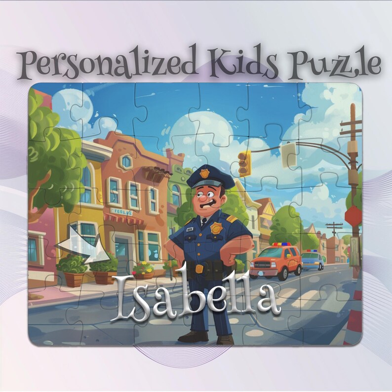 Personalized Officer Puzzle for Kids – Motor Skills Booster ...