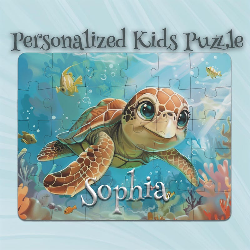 Turtle Puzzle - Etsy