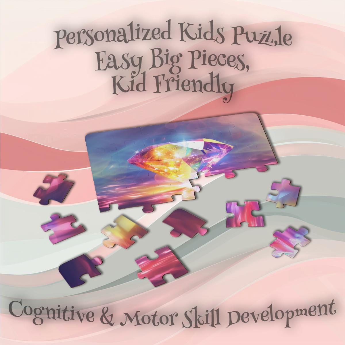Personalized Diamond Puzzle for Kids – Educational Puzzle Toy ...