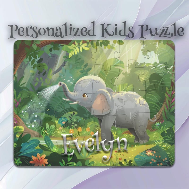 Elephant Puzzle - Etsy
