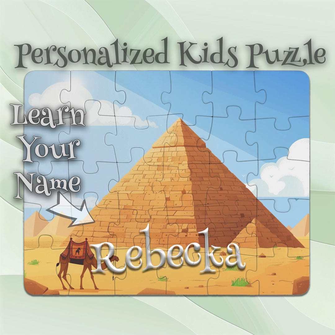 Personalized Pyramid of Giza Puzzle for Kids – Custom Puzzle Design ...