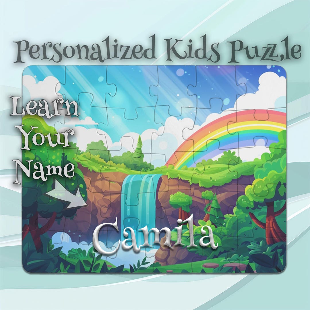 Personalized Rainbow Puzzle for Kids Interactive Puzzle Toy Gift for ...