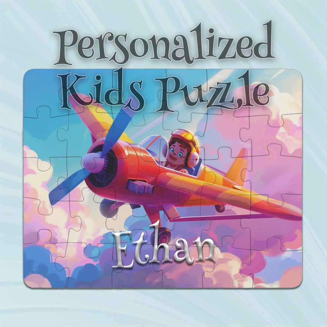 Personalized Pilot Puzzle for Kids – Personalized Keepsake Puzzle ...
