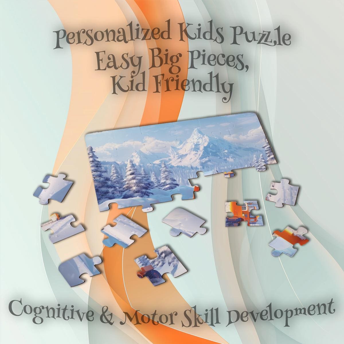 Personalized Snow Plow Puzzle for Kids – Early Learning Activity ...