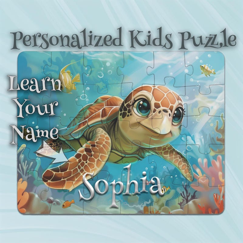 Turtle Puzzle - Etsy