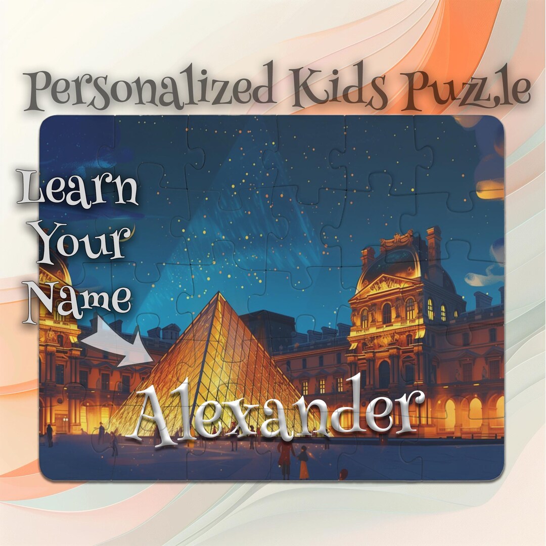 Personalized Louvre Museum Puzzle for Kids – Inspires Imagination ...