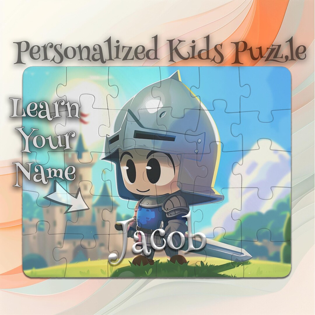 Personalized Knight Puzzle for Kids – Inspires Imagination – Early ...